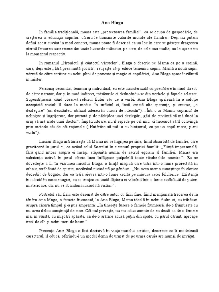Ana Blaga | PDF