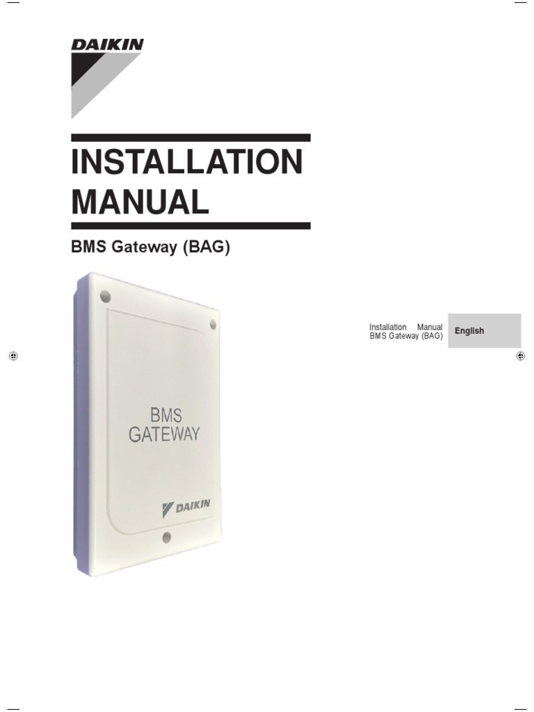 Installation Manual: BMS Gateway (BAG) | PDF | Switch | Electrical Wiring
