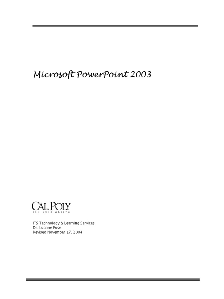 Powerpoint 2003 | PDF | Hyperlink | Icon (Computing)