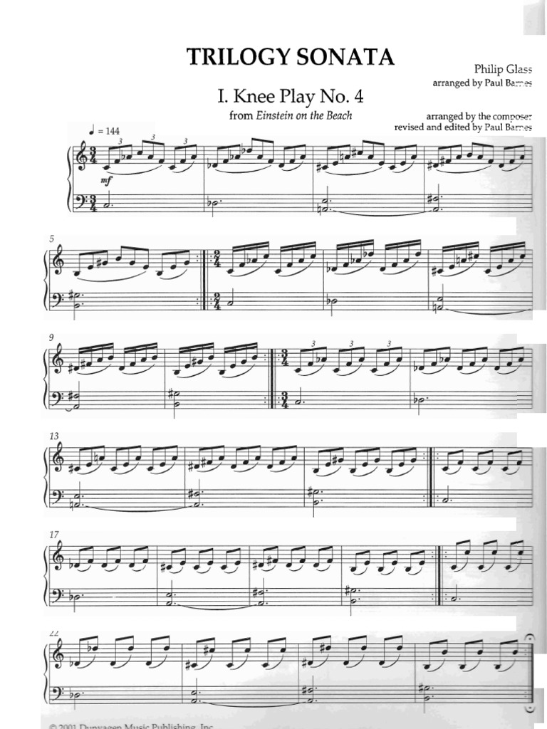 Glass - Trilogy 1 | PDF | Classical Compositions | Musical Compositions