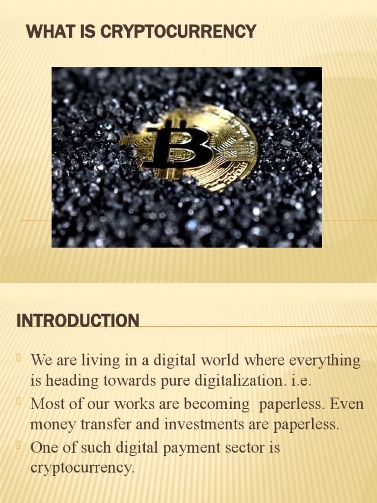 Cryptocurrency PPT New Without Template | PDF | Cryptocurrency | Market ...