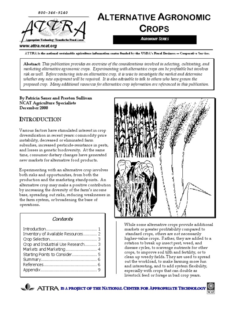 Alternative Crops | PDF