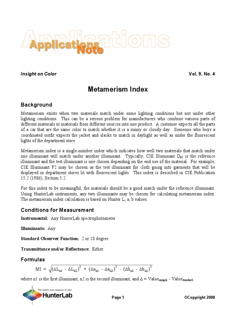 Metarism Index | PDF | Graphic Design | Color