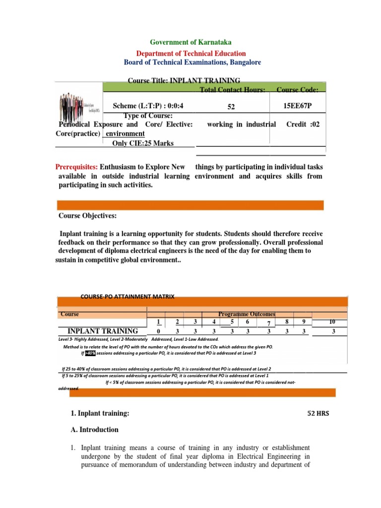 7.inplant Training | PDF | Vocational Education | Power Station