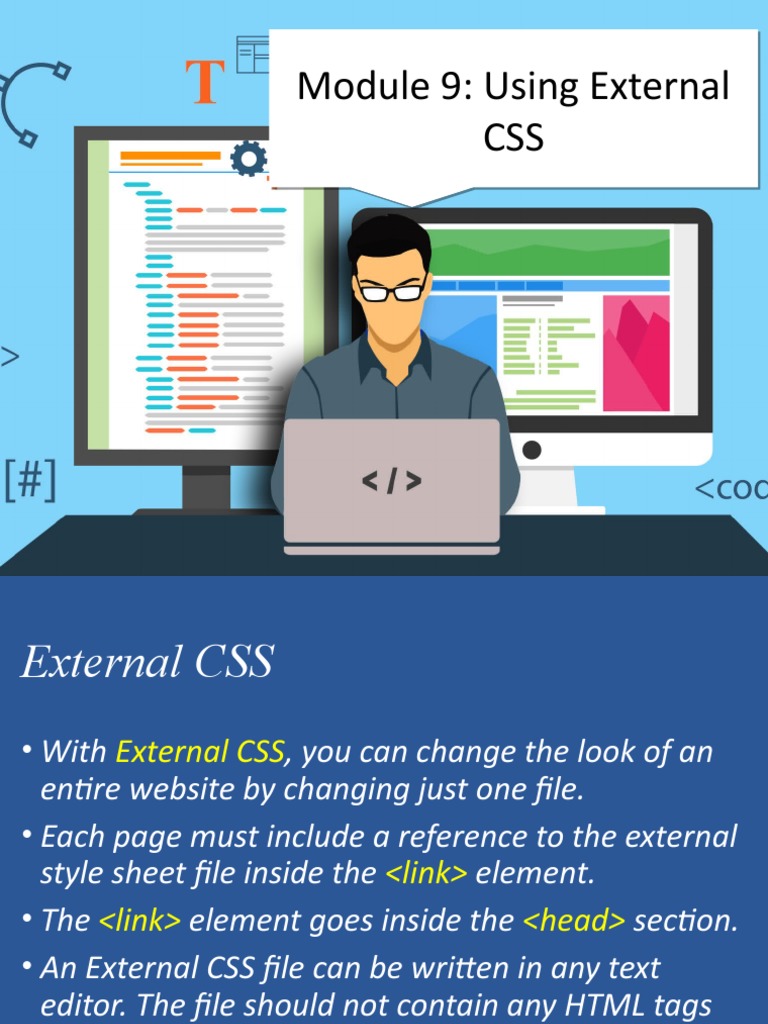Module 9: Using External CSS Module 9: Using External CSS | PDF