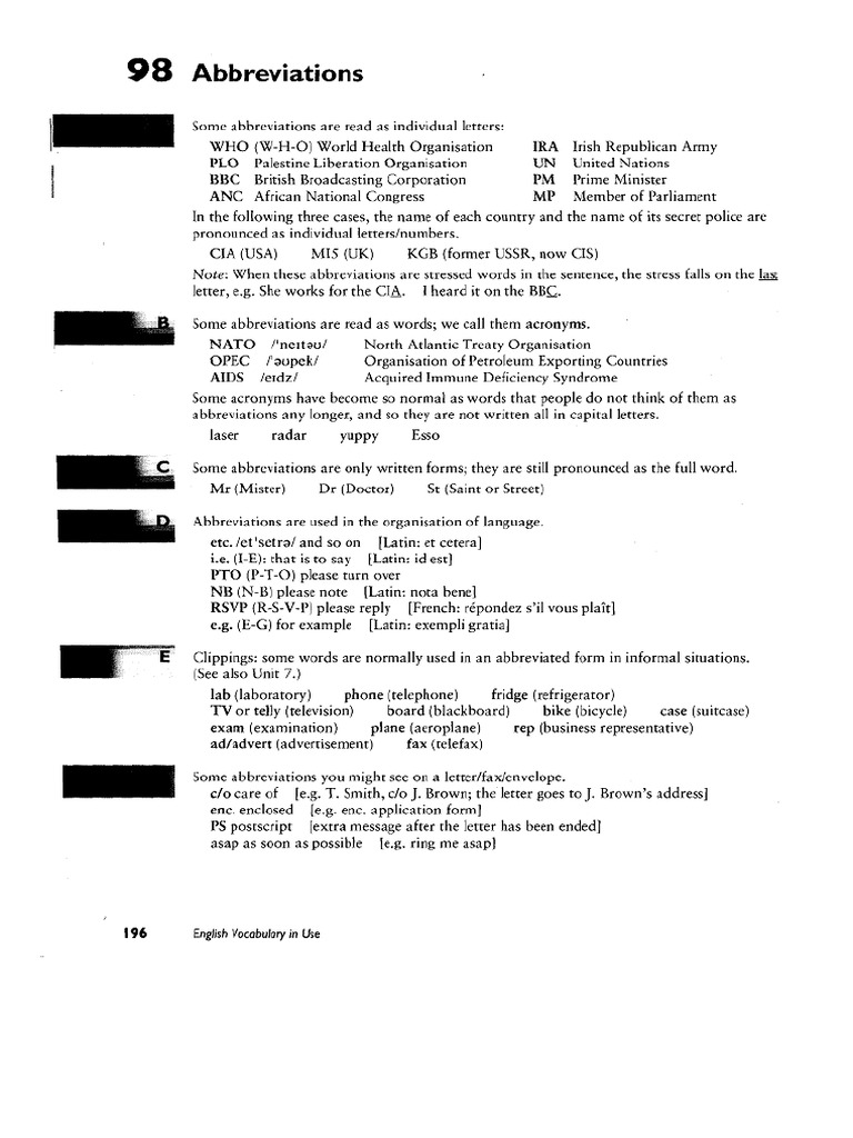 Abbreviations Pdf