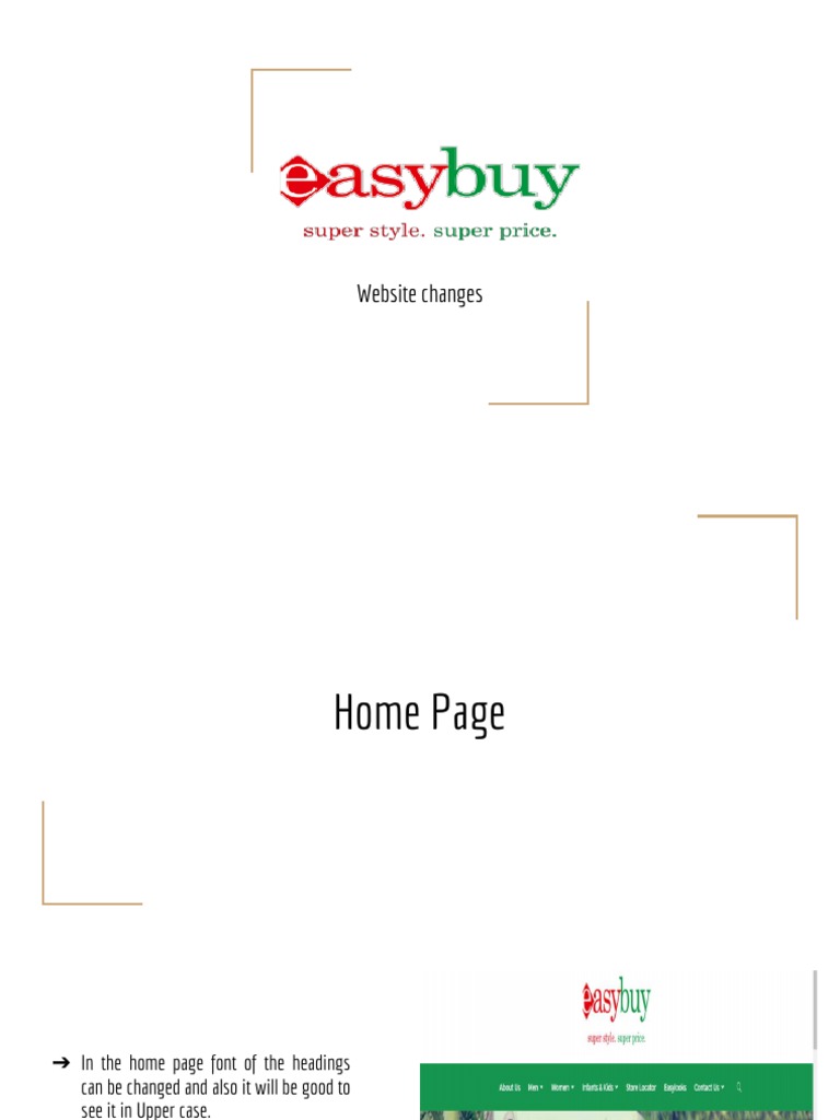 Website (Easybuy) | PDF | Clothing | World Wide Web