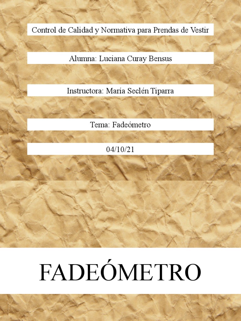 Fade Ó Metro | PDF