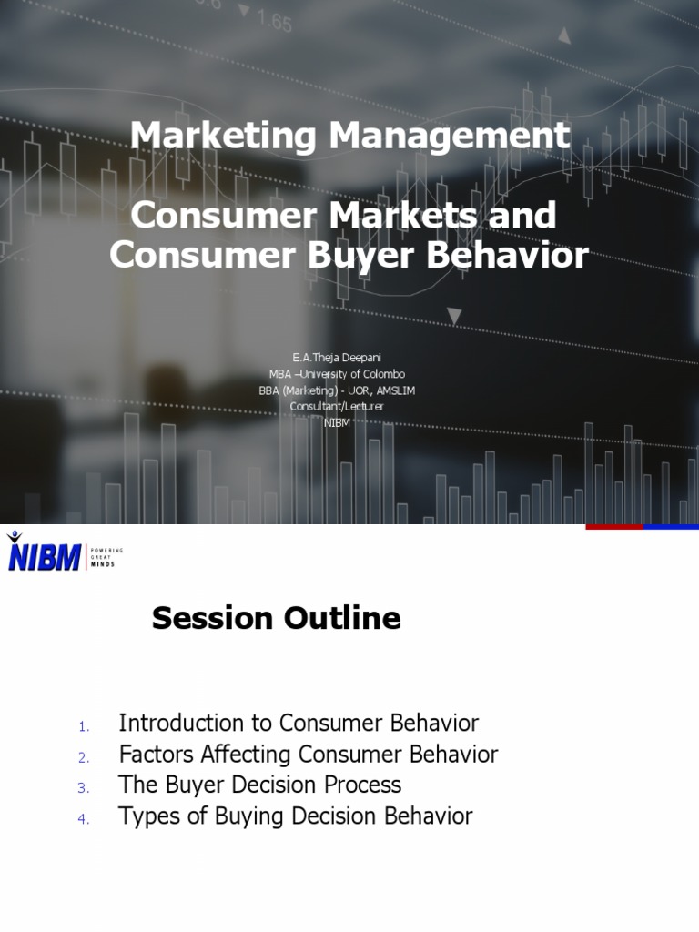 Marketing Management Consumer Markets and Consumer Buyer Behavior ...