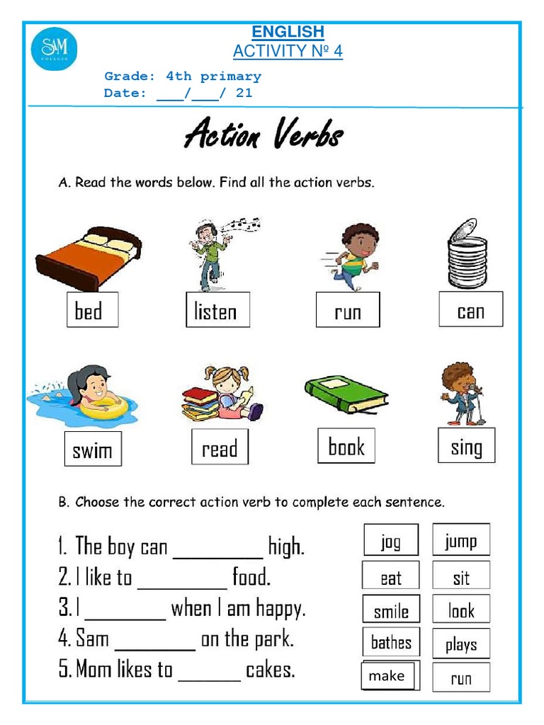 Worksheet 4th Primary 4 | PDF