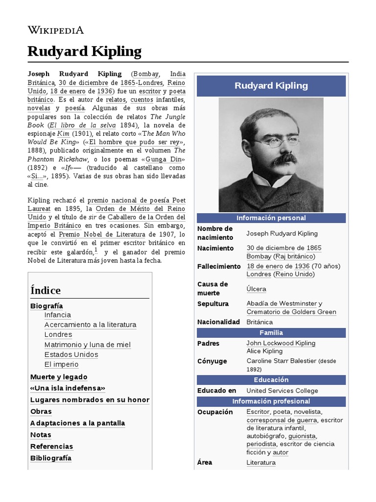 Rudyard Kipling | PDF | Rudyard Kipling