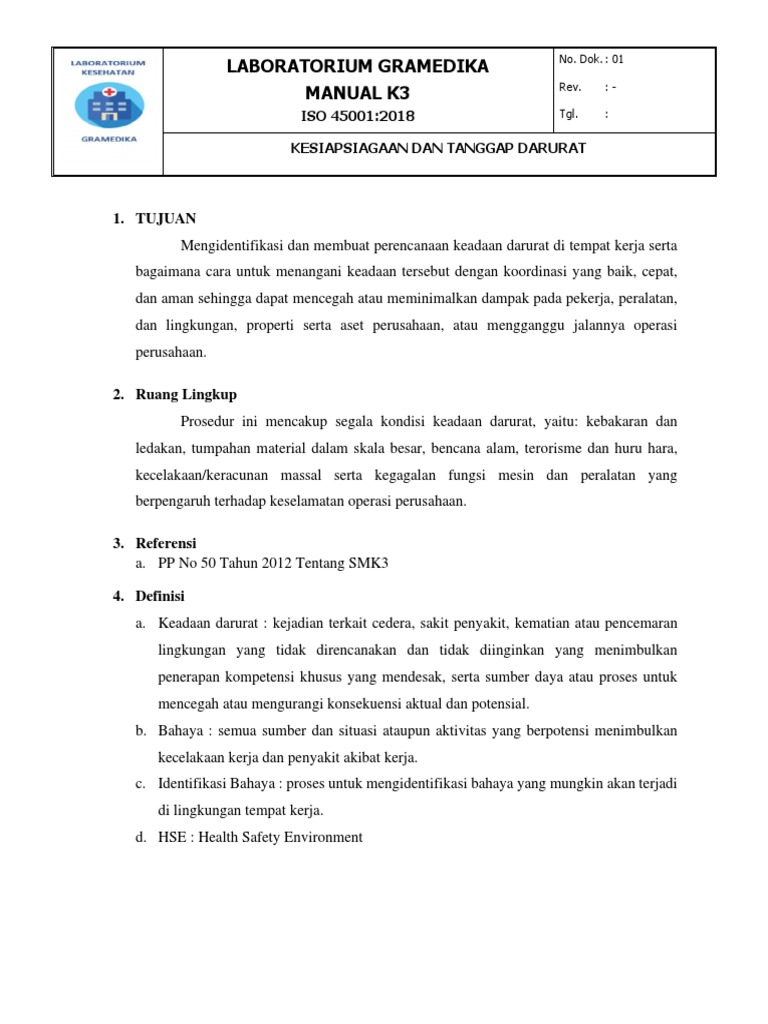 Kesiapsiagaan Tanggap Darurat | PDF