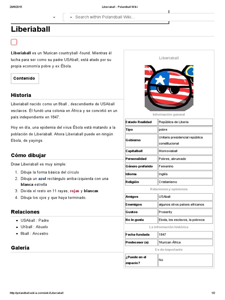 Liberiaball - Polandball Wiki | PDF | Liberia | África