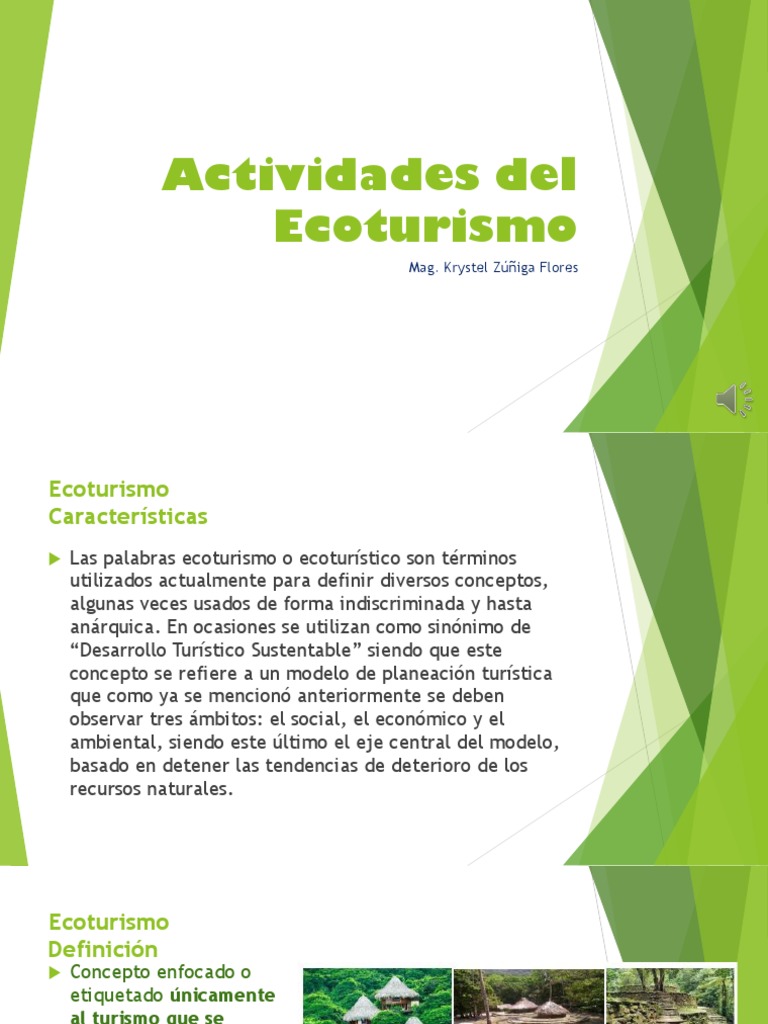Actividades Clave del Ecoturismo | PDF | Fauna | Naturaleza
