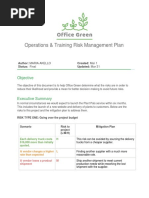 Activity Template Risk Management Plan | PDF | Risk | Risk Management