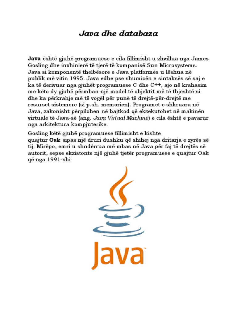 Java Dhe Databaza | PDF