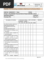 Electrical Panels Installation Checklist | PDF | Components | Electricity