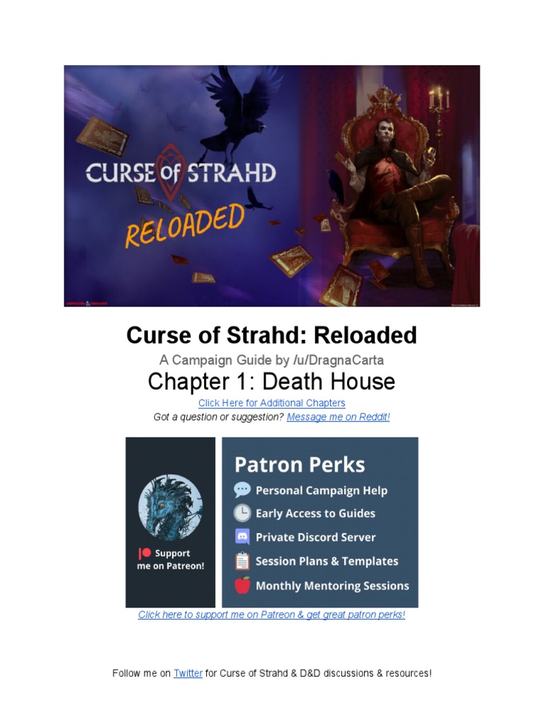 Curse of Strahd Reloaded - A Campaign Guide by - U - DragnaCarta ...