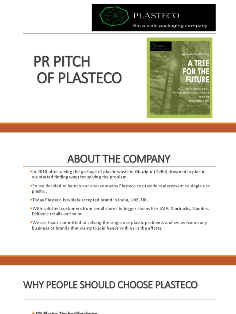 PR Pitch | PDF | Packaging And Labeling | Biodegradation