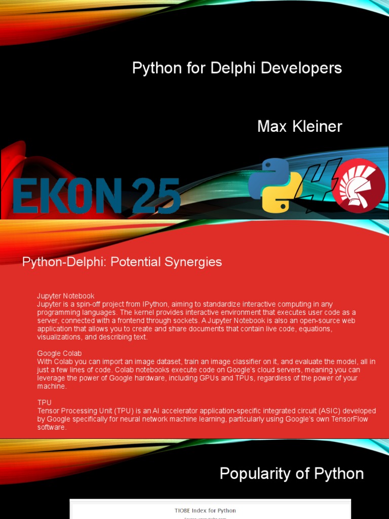 EKON 25 Python4Delphi MX4 | PDF | Python (Programming Language) | Computer Science