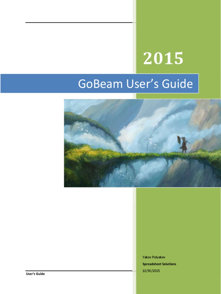 GoBeam User Guide | PDF | Microsoft Excel | Beam (Structure)