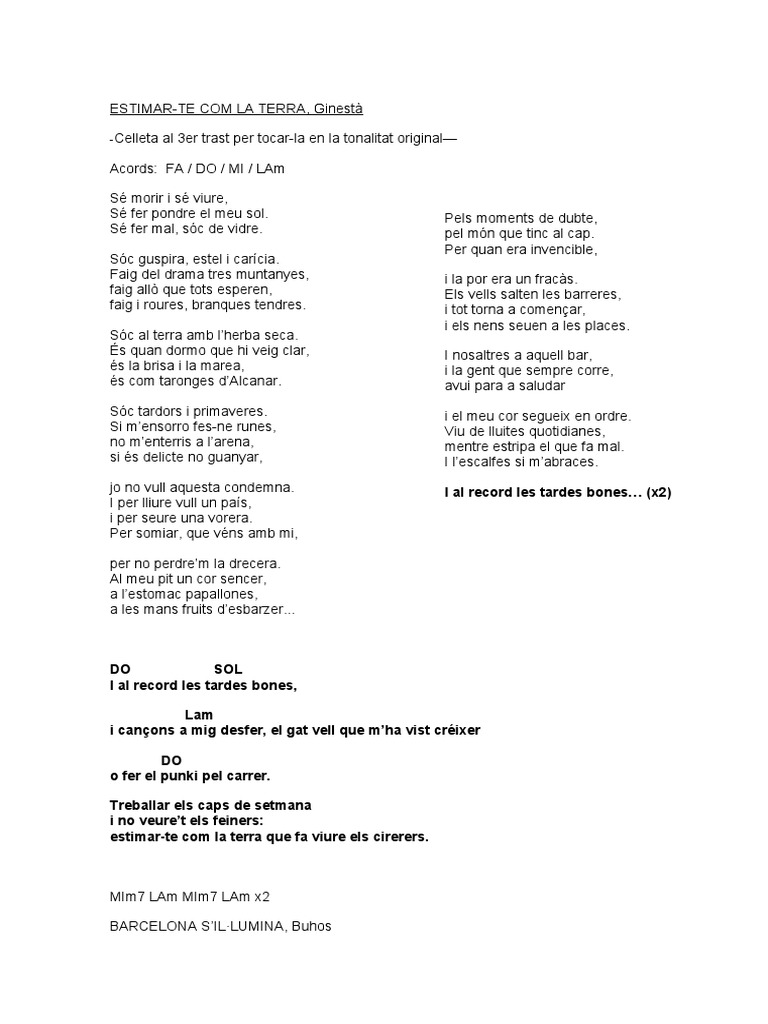 Acords Guitarra | PDF