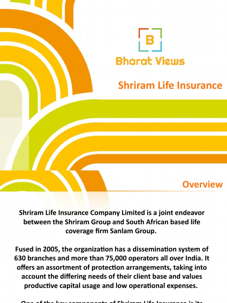 Shriram Life Insurance Overview | PDF | Business