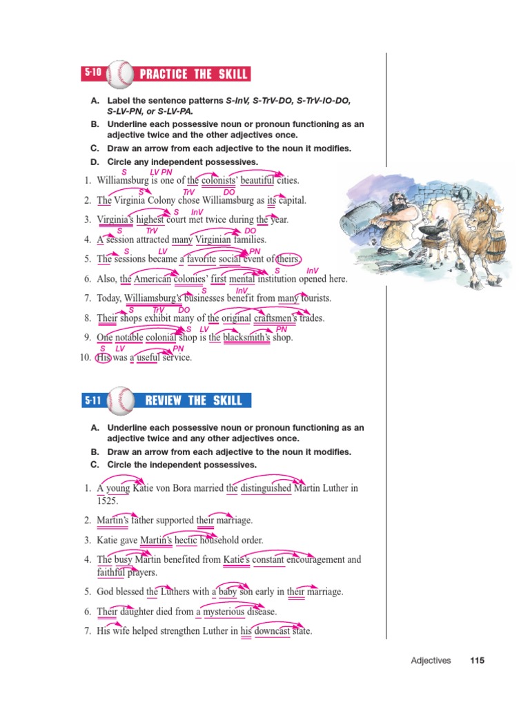 Writing Grammar 7 Page 115 | PDF