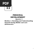 MODULE-1-6 Personal Development | PDF | Adolescence | Friendship