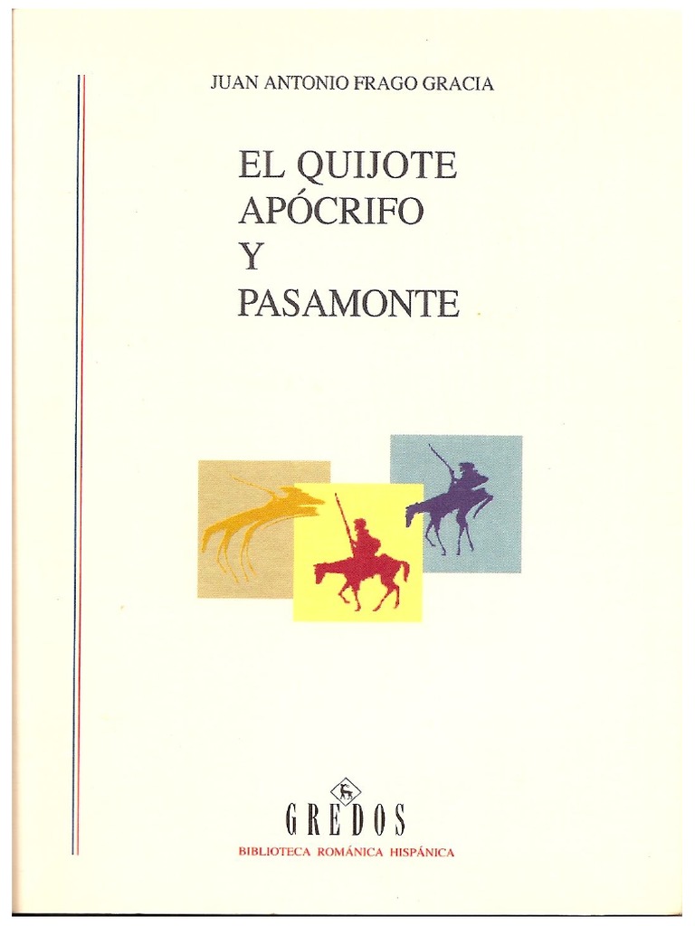 2005 El Quijote Apocrifo y Pasamonte | Descargar gratis PDF | Miguel De ...
