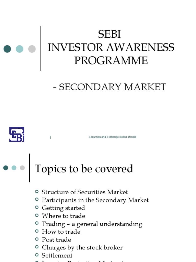 Investor Protection in Secondary Market | PDF | Financial Markets | Stocks