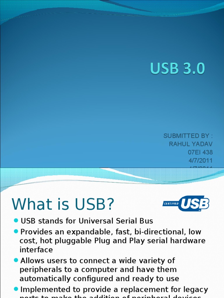 Overview of USB Technology and Evolution | PDF | Usb | Electrical Connector