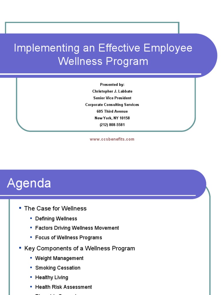 Implementing An Effective Employee Wellness Program | PDF | Obesity ...