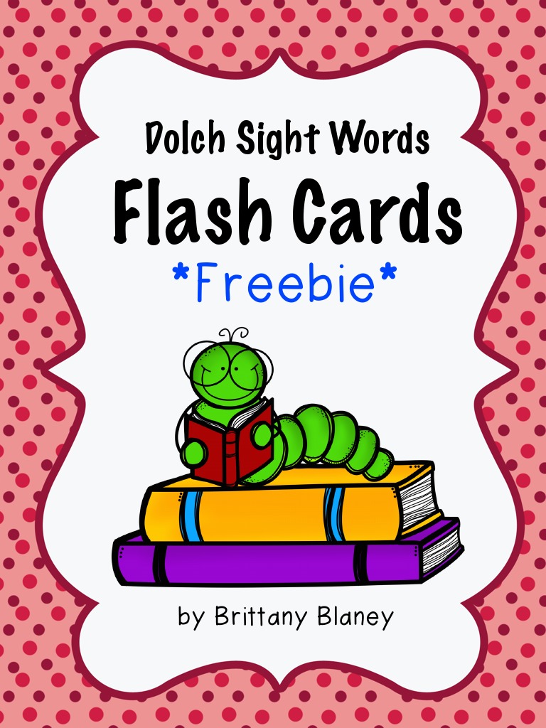 Dolch Sight Word Flash Cards Collection | PDF