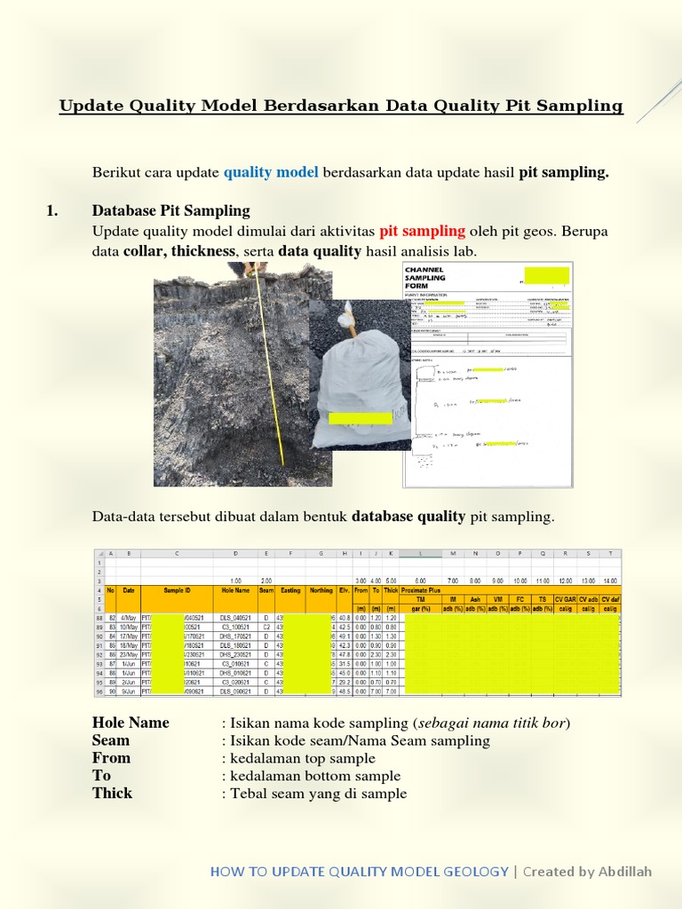 Update Model Quality Batubara | PDF