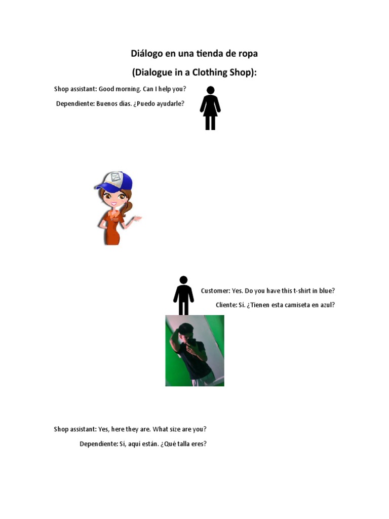 Diálogo en Una Tienda de Ropa | PDF