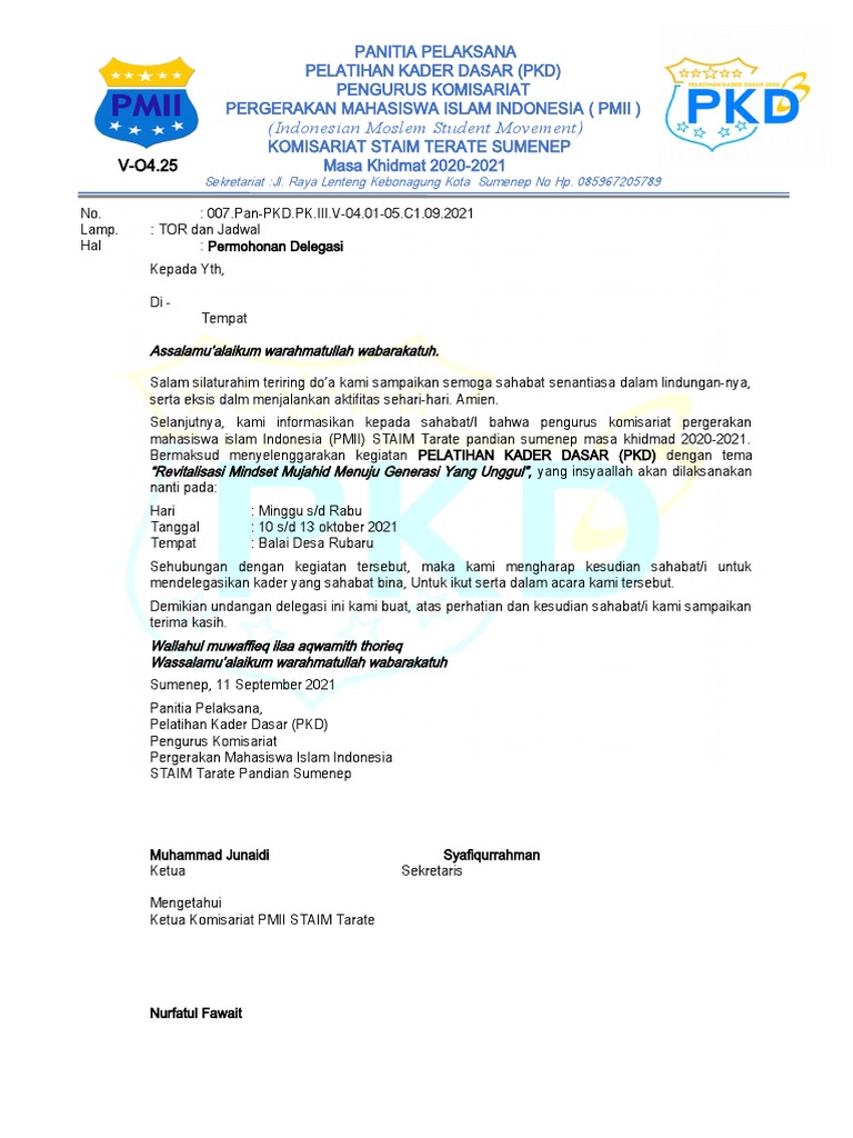 Surat Delegasi | PDF