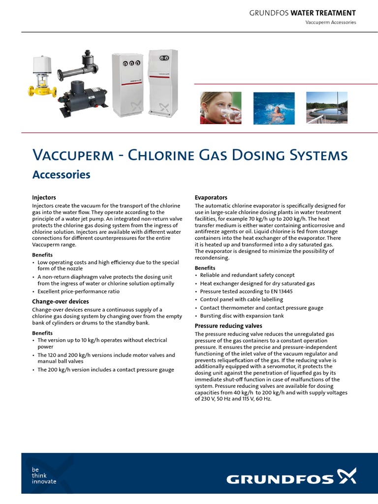 Vaccuperm - Chlorine Gas Dosing Systems: Accessories | PDF | Valve | Water