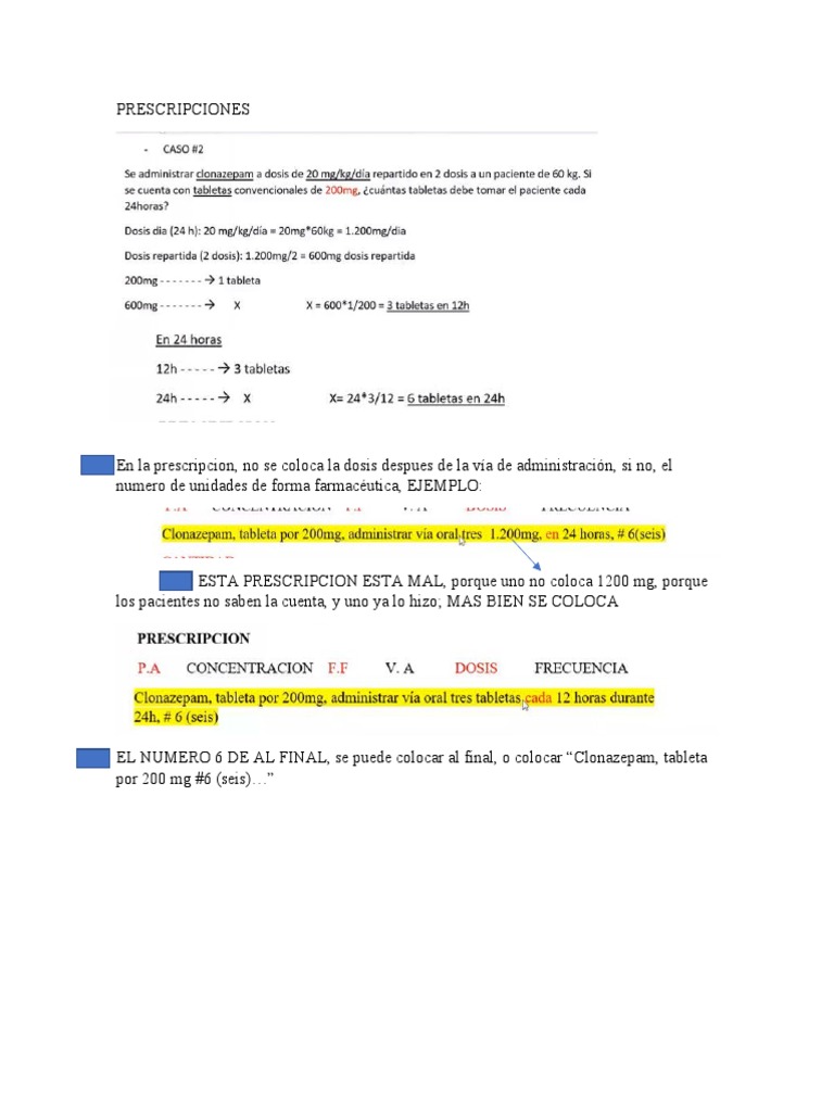 Prescripciones Repaso | PDF