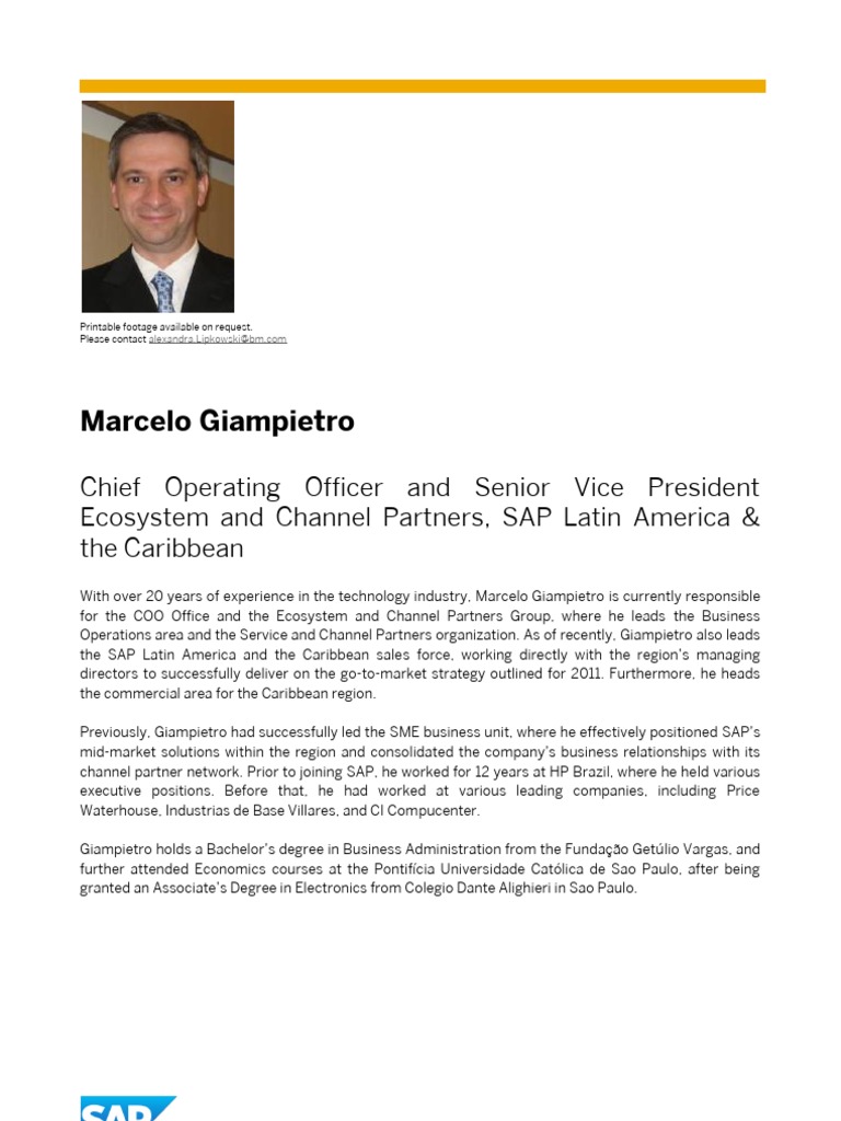 Marcelo Giampietro | PDF | Career & Growth | Finance & Money Management