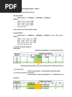 Ejercicio 1 - Metodo Simplex Primal | PDF | Programación lineal | Ecuaciones