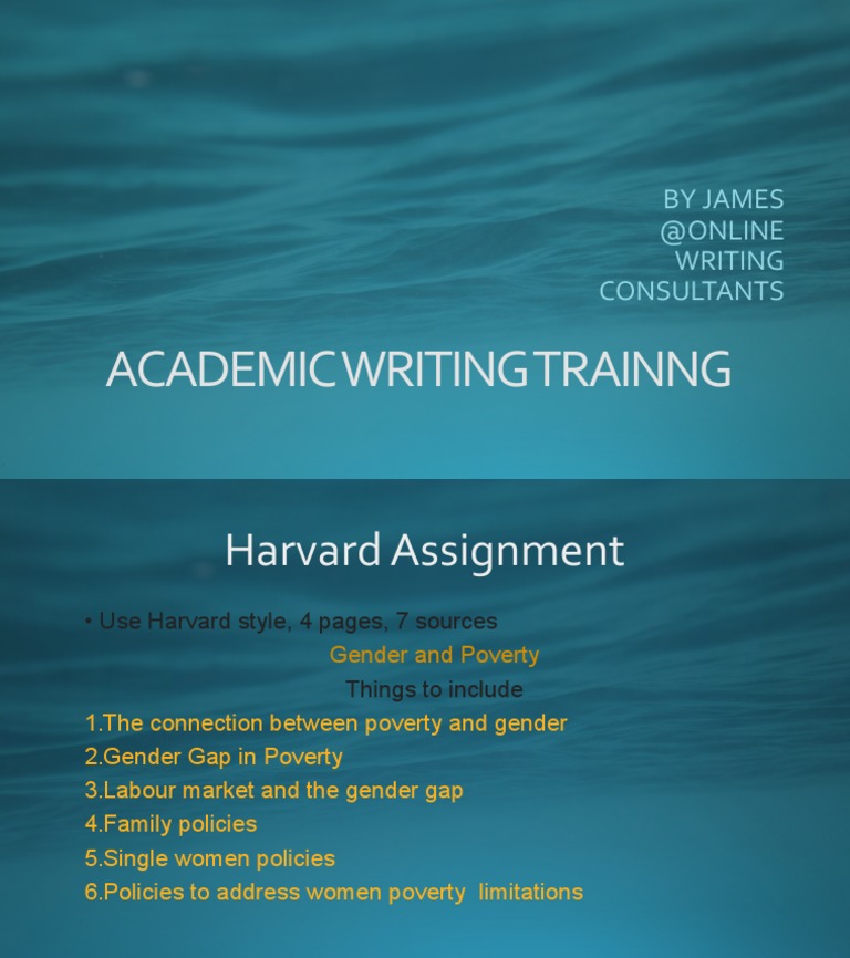 Gender and Poverty: Harvard Style Guide | PDF