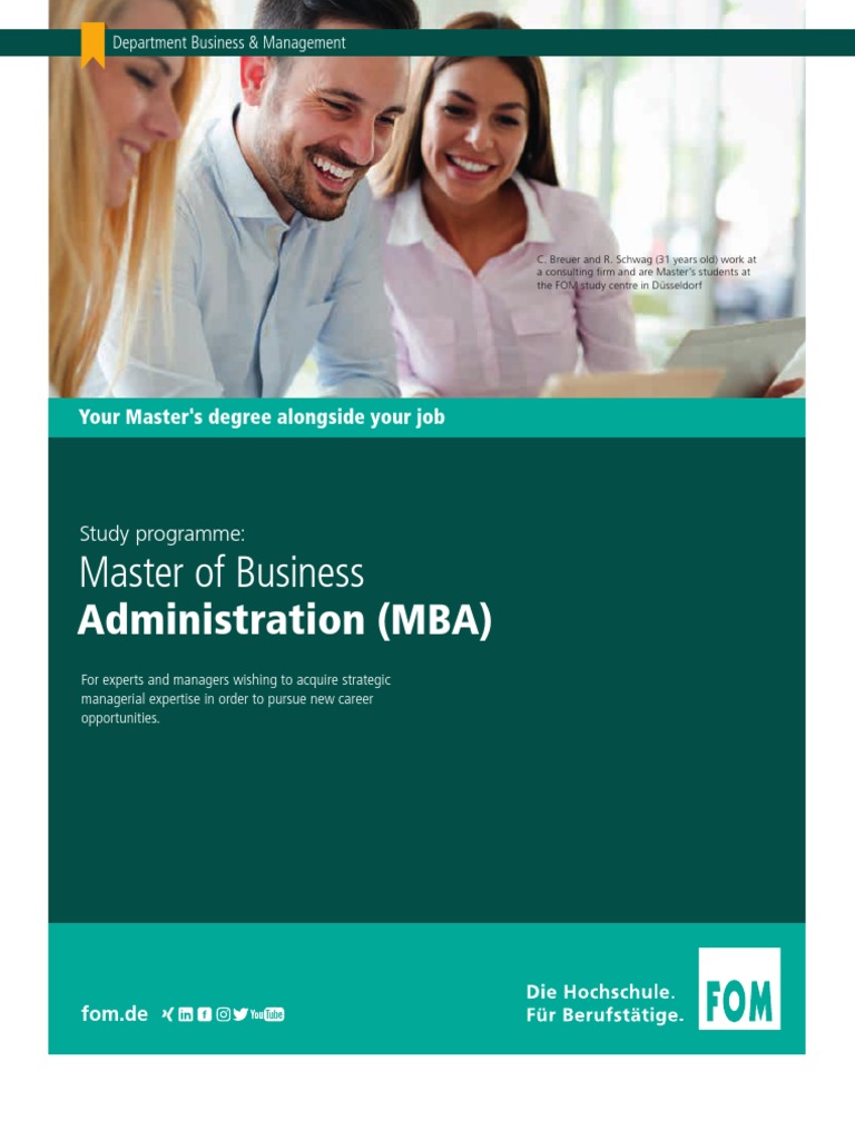 Master of Business: Administration (MBA) | PDF | Master Of Business ...