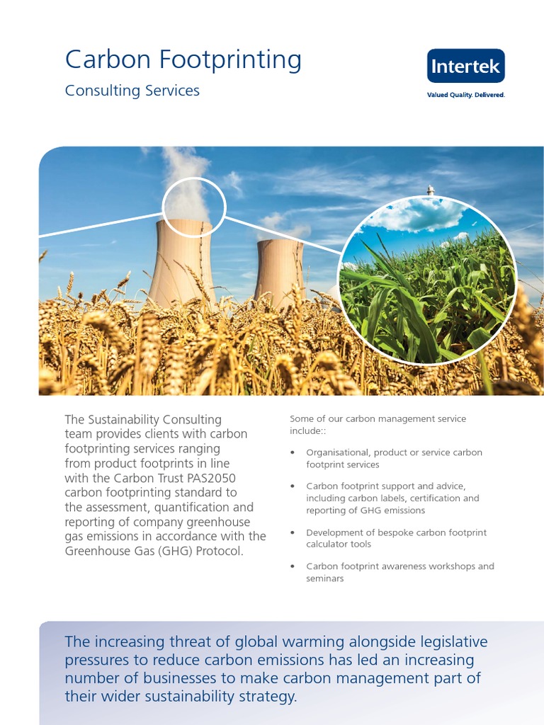 Intertek Carbon Footprint Services Brochure | PDF | Carbon Footprint ...
