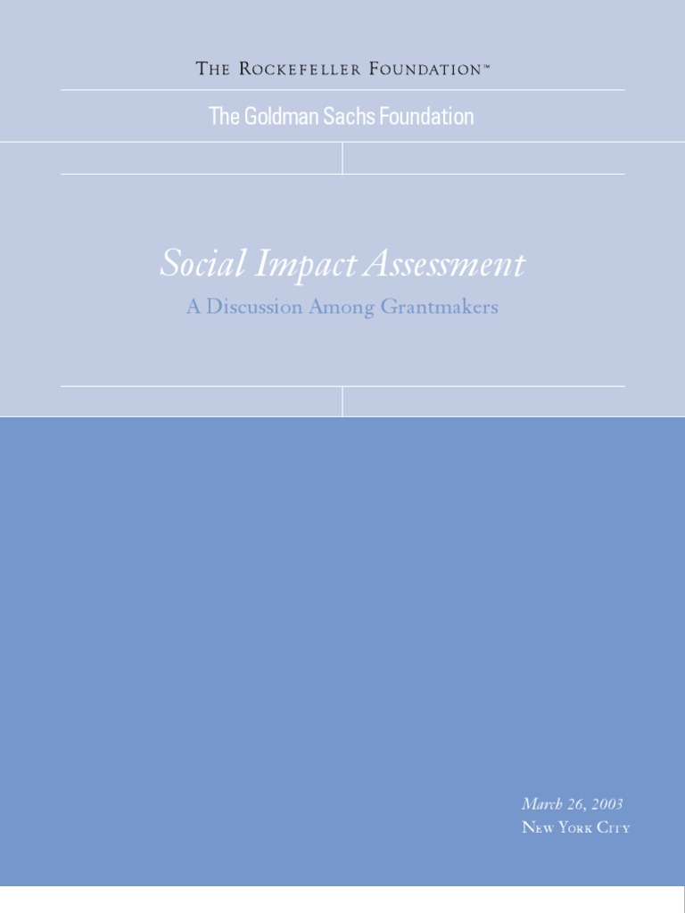 Social Impact Assessment | PDF