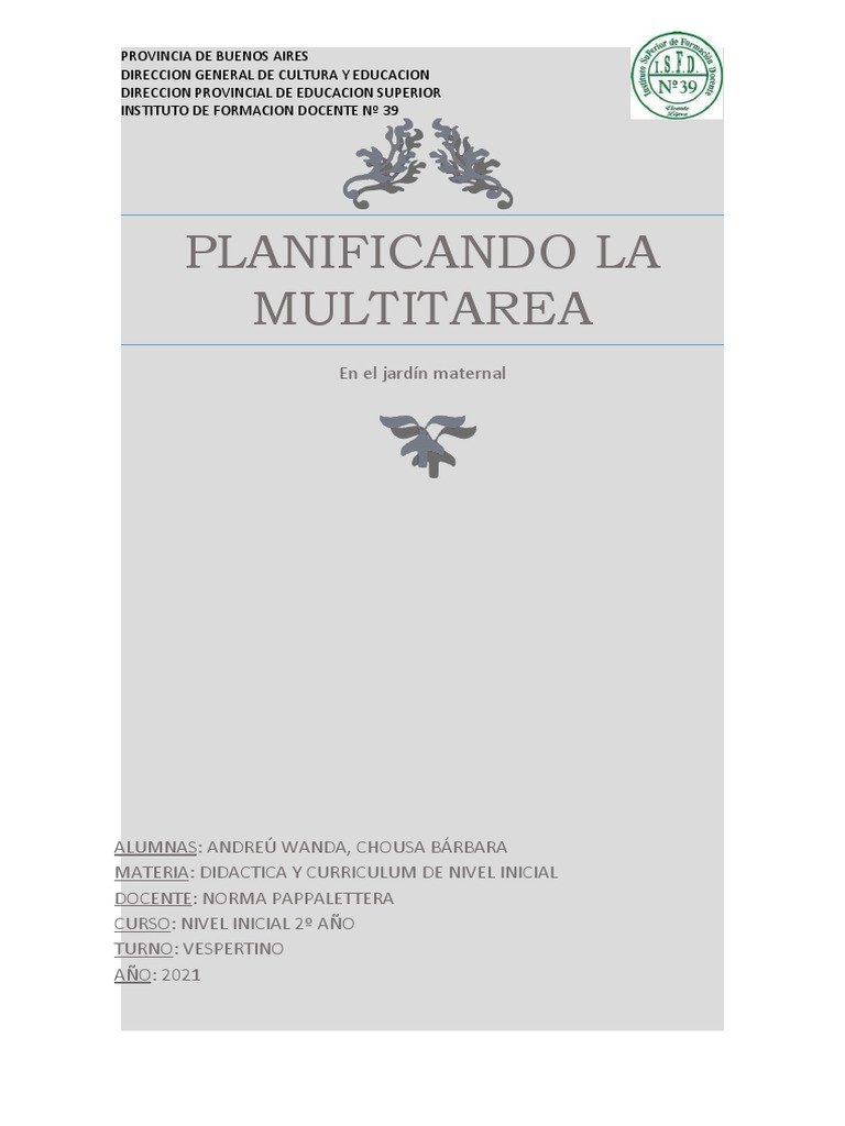 Planificando La Multitarea | Descargar gratis PDF | Cognición