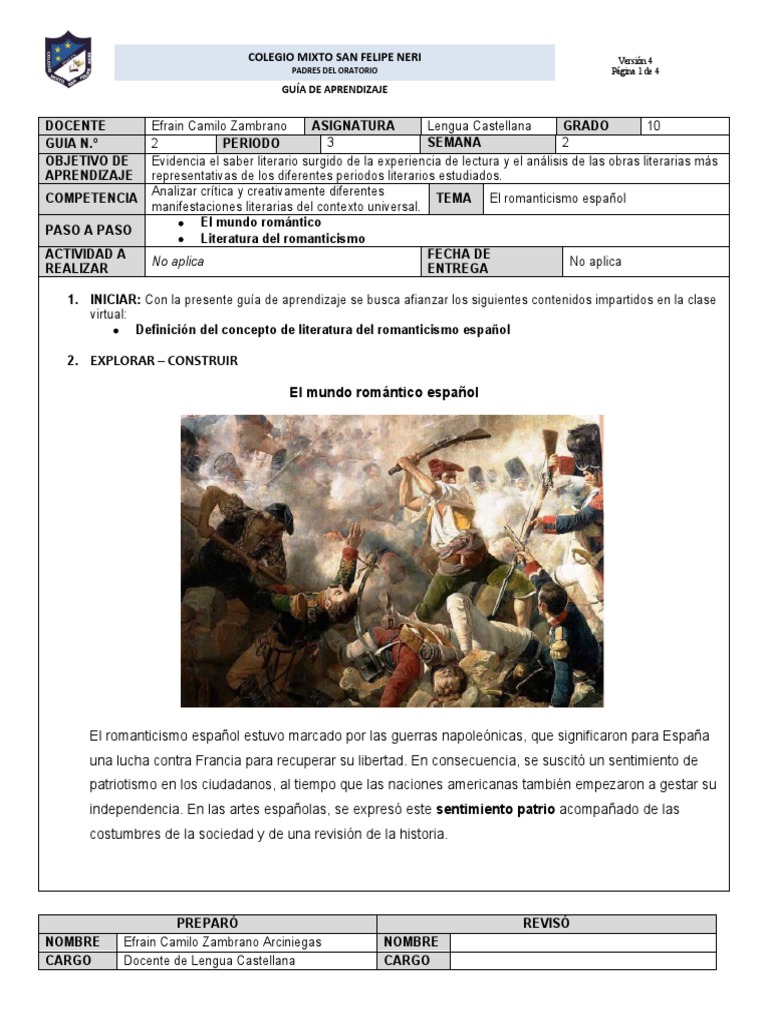 Guía 2 | PDF | Romanticismo | España