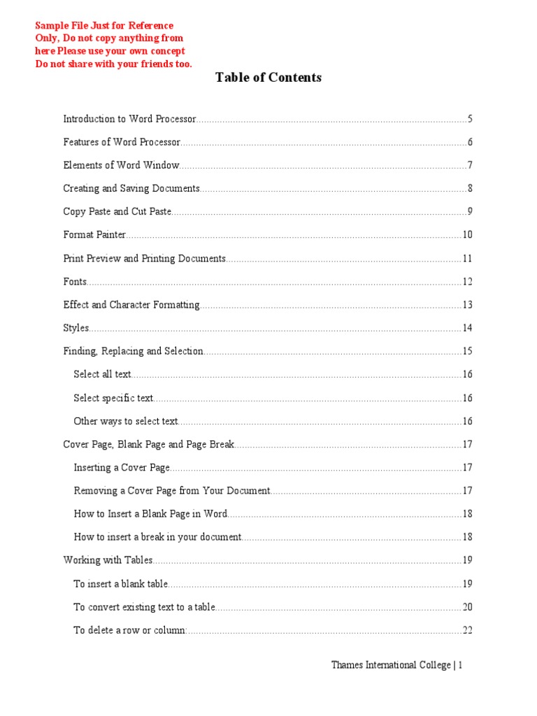 Sample Lab Work For Ms Word | PDF | Word Processor | Typefaces