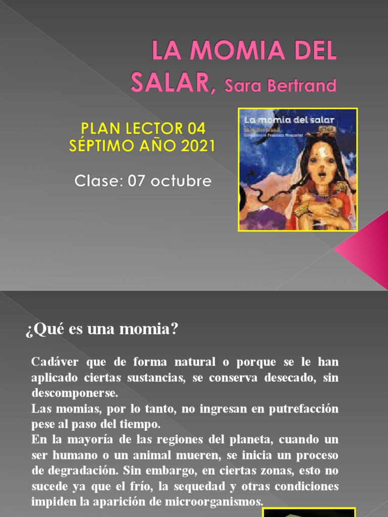 LA MOMIA DEL SALAR, Sara Bertrand | PDF