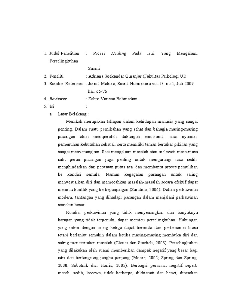 Contoh Review Jurnal | PDF